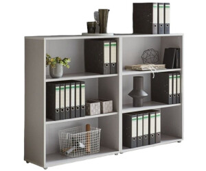 BMG Office Edition Set 1 Regalwand niedrig, lichtgrau (VKE.RW-LG ...