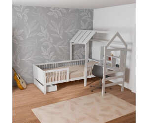 Juskys Yari Lit Enfant avec Bureau & Tiroir, Bois de Pin, 90x200cm ...