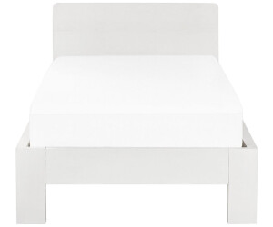 Buy Beliani Royan Bed Frame with Slatted Base, Wood, white, 90x200cm ...