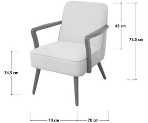 Svita TUVA Loungesessel Stoffbezug, Holzbeine, dunkelgrün (97202) ab ...