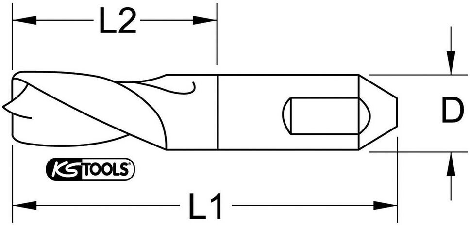 KS Tools HSSE-TiCN Schweißpunkt-Bohrer 8mm (332.0308) ab 13,49 ...
