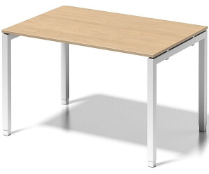 Bisley Cito Schreibtisch höhenverstellbar 120x80cm, Ahorn/verkehrsweiß ...