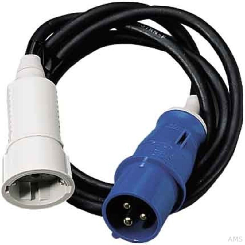 Mennekes Adapterleitung SCHUKO-Kupplung auf CEE-Stecker 16A, 1,5m (8005 ...