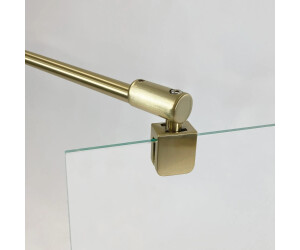 Breuer Elana 2.0 Seitenwand für Drehtür, Klarglas, gold, 80x200cm ...