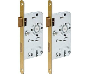 ABUS Einsteckschloss Zimmertür Buntbartschloss DIN rechts, gold, 55 ...