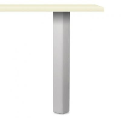 Naber Rhodos Vierkantfuß Aluminium edelstahlfarbig 1100mm (3013029) ab ...