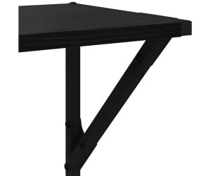 vidaXL Wandregal 2er-Set schwarz Eichen-Optik 80x25x25,5cm (882861) ab ...