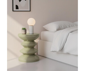 Relaxdays Beistelltisch Zick-Zack Metall, salbei, 46x35cm ab 74,99 ...