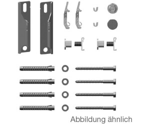 Kermi Befestigungsset Plan-Design/Pateo/Rubeo, senkrecht, weiß RAL9016 ...