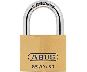 Buy ABUS 85WY/50 Brass Padlock with Security Card (79655) from £22.68 ...