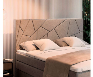 Masseno TRANI Boxspringbett 140x200cm mit Bonell-Matratze und Topper ...