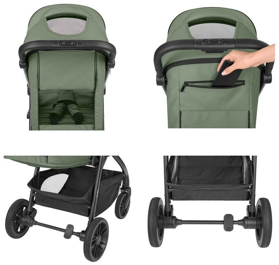 KIKKABOO Buggy Jody PU-Räder, 5-Punkt-Gurt, grün ab 235,95 ...