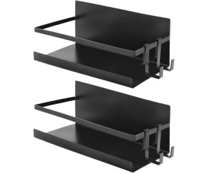 Joeji's Kitchen Magnetisches Gewürzregal 2er-Set mit 4 Haken, schwarz ...
