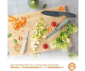 Master Chef Küchenmesser-Set 3-teilig, Edelstahl, grau (Knife Set of 3 ...