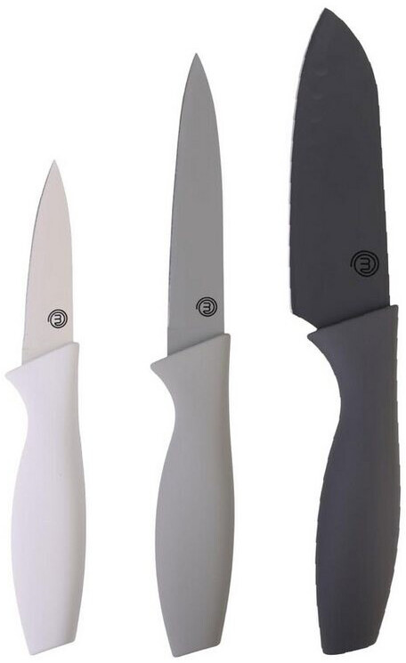 Master Chef Küchenmesser-Set 3-teilig, Edelstahl, grau (Knife Set of 3 ...