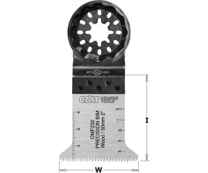 CMT Orange Tools OMF232 Präzisionssägeblatt BIM 45x50mm, 5 Stück ...