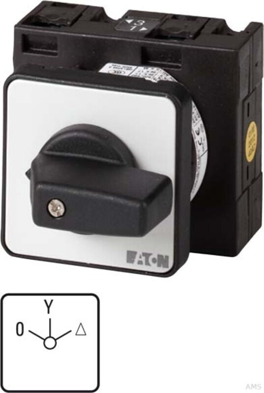 Eaton Stern-Dreieck-Schalter T3 32A 8 Kontakte 0-Y-D Einbau (020102) ab ...