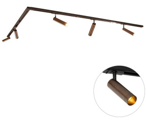 QAZQA Iconic Jeana Luxe Schienensystem 5-flammig GU10 dunkelbronze ...
