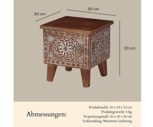 Marrakesch Orient & Mediterran Interior Beistelltisch Achill Holztruhe ...