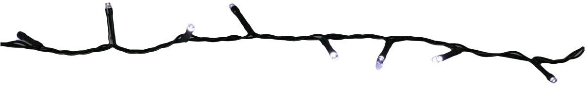 Koopman Solar-Lichterkette USB wiederaufladbar 240 LED, kaltweiß, Timer ...
