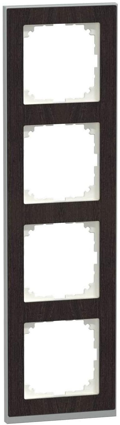 Merten M-Pure Decor Rahmen 4-fach, Wenge/Aluminium (MEG4040-3671) ab 30 ...