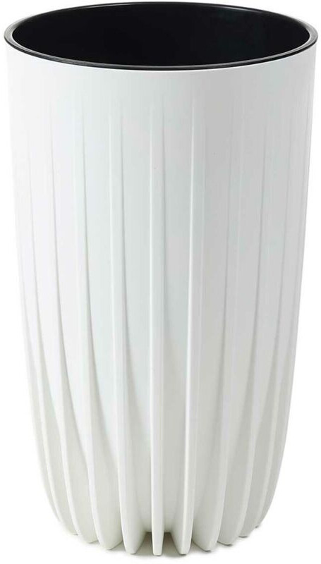 HowHomely Blumentopf Stout rund, 51cm, weiß, Recycling ab 29,78 ...