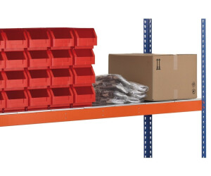 SCHULTE Weitspannregal Z1 mit Stahlpaneelen 2438x1536x621mm, 4 Ebenen ...