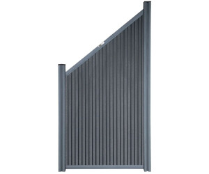 Home Deluxe Callado Premium WPC-Sichtschutzzaun Schrägelement vertikal ...