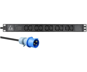 Lanview PDU Steckdosenleiste 19" 1U einphasig 10x C13 (LVR-3MIEC-AMP ...