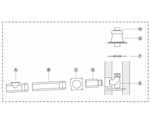 Buderus GA-K Grundbausatz Abgassystem DN80/125 Edelstahl (7738112743 ...
