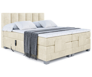 ALTDECOR Amel EL Boxspringbett elektrisch verstellbar, beige, 140x200cm ...