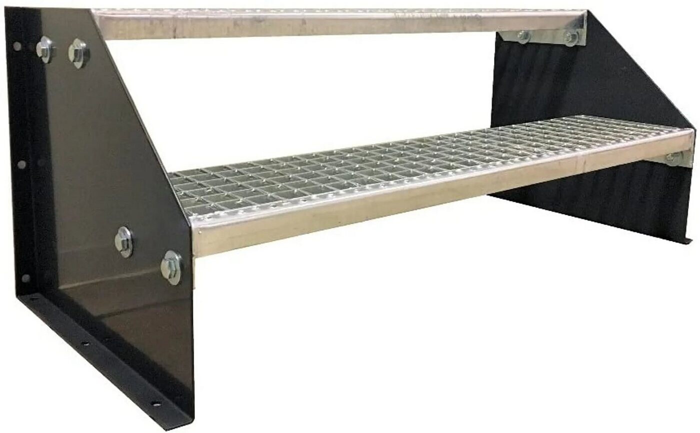 SRM Design Standtreppe 2 Stufen, Stahl, anthrazit, 80cm Breite, 42cm ...