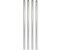Wagner TENO Möbelbein Starter-Set 4-tlg., Ø30x700mm, Edelstahl-Optik ...