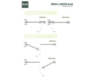 GroJa Solid Doppeltor 300x180cm grau, Alu-Rahmen EV1, DIN links ab 1. ...