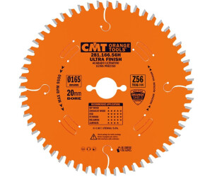 CMT Orange Tools Kreissägeblatt 165x2,2/1,6x20mm Z56 TCG -3° für ...