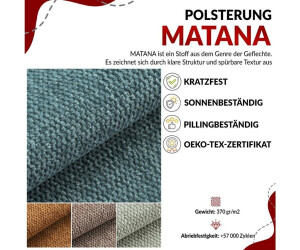 MKS Meble Neomi Boxspringbett 140x200cm, beige, H3, mit Bettkasten ...