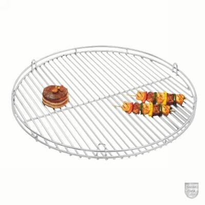Schneider Grillgeräte Grillrost rund, Edelstahl, Ø 50cm, mit Reling und ...