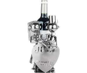 Brubaker Weinflaschenhalter "Just Married" Hochzeitspaar, Metall (99678 ...