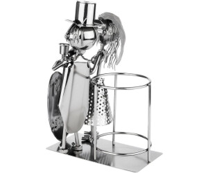 Brubaker Weinflaschenhalter "Just Married" Hochzeitspaar, Metall (99678 ...
