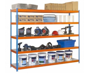 Proregal Metal Yeti Five Schwerlastregal 200x150x75cm, 400kg, blau ...