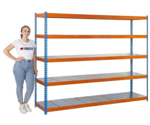 Proregal Metal Yeti Five Schwerlastregal 200x150x75cm, 400kg, blau ...