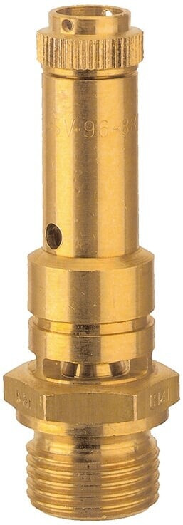 Riegler Sicherheitsventil DN 8, Messing, G 3/8, Ansprechdruck 6,2 bar ...