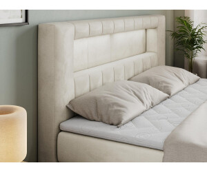 MKS Gold 5 King Boxspringbett mit Bettkasten, beige, 140x200cm (H4) ab ...