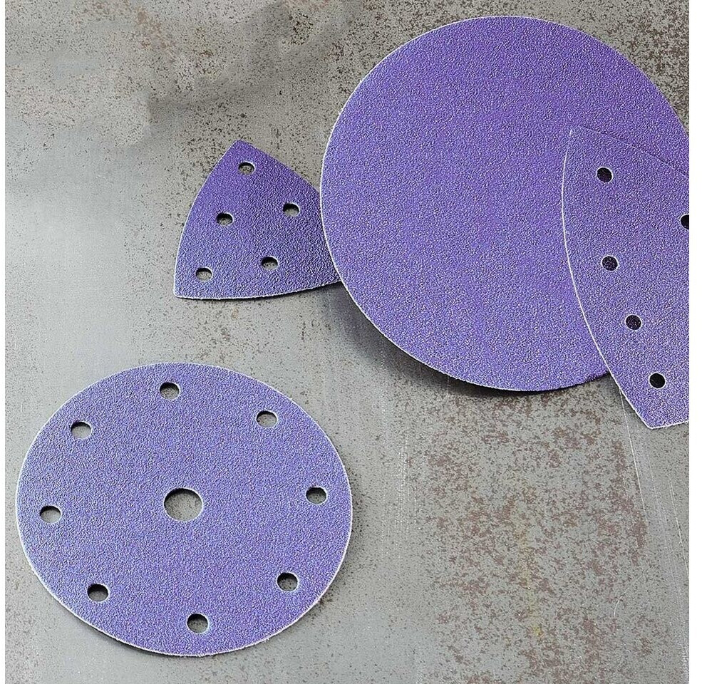 Menzer Purple HD Klett-Schleifscheiben Ø125mm K240 17-Loch, 50 Stück ...