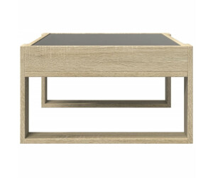 vidaXL Couchtisch mit Infinity-LED, braun Eichen-Optik, 70x53x30cm ...