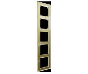 Merten M-Plan Abdeckrahmen Echtglas 5-fach gold (MEG4050-2341) ab 131 ...