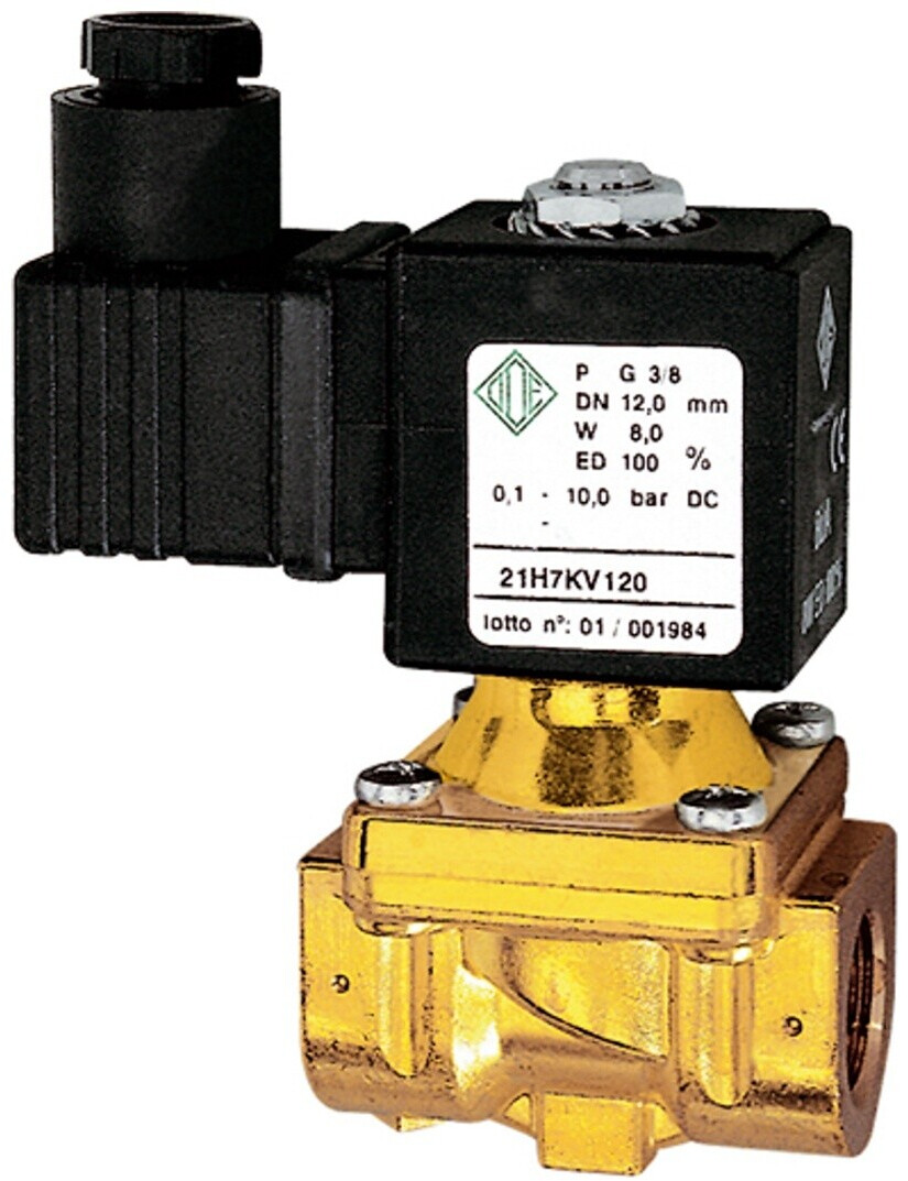 Riegler MV 1351 2/2-Wegeventil NC, 230-240V, G3/8, 0,1-20bar (MV 1351 ...