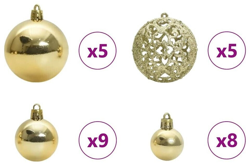 vidaXL Künstlicher Weihnachtsbaum klappbar mit Schneeüberzug 150cm ...