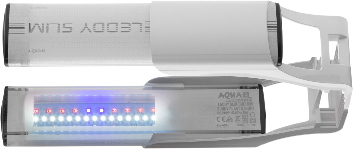 Aquael Leddy Slim Duo Sunny & Plant LED-Aquariumlampe 10W (Leddy Slim ...
