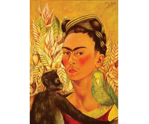 Eurographics Selbstporträt mit Äffchen und Papagei – Frida Kahlo ...